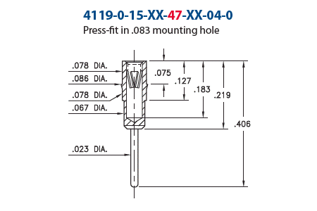 4119 - Receptacle | Mill-Max Mfg. Corp.