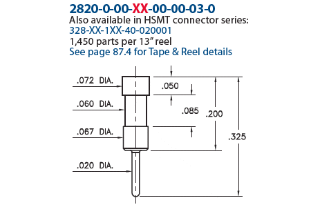 2820 - Pin | Mill-Max Mfg. Corp.