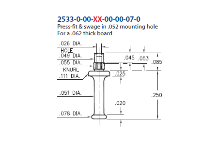 2533 - Pin | Mill-Max Mfg. Corp.