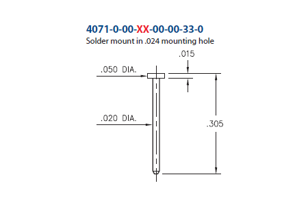 4071 - Pin | Mill-Max Mfg. Corp.