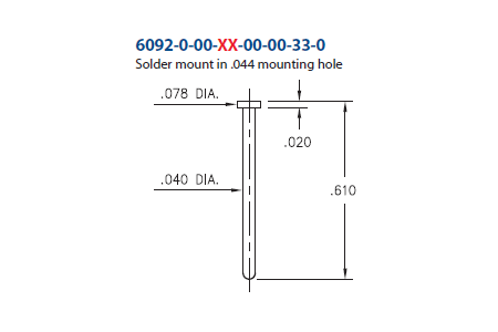 6092 - Pin | Mill-Max Mfg. Corp.