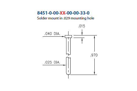 8451 - Pin | Mill-Max Mfg. Corp.