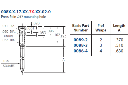 0088 - Receptacle | Mill-Max Mfg. Corp.