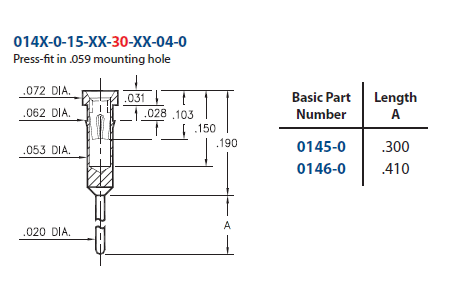 0146 - Receptacle | Mill-Max Mfg. Corp.