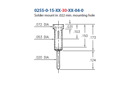 0255 - Receptacle | Mill-Max Mfg. Corp.