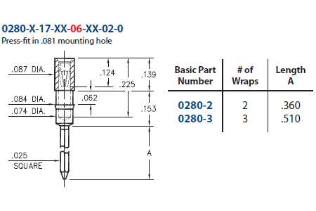 0280 - Receptacle | Mill-Max Mfg. Corp.