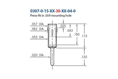 0307 - Receptacle | Mill-Max Mfg. Corp.