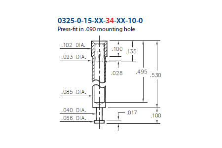 0325 - Receptacle | Mill-Max Mfg. Corp.