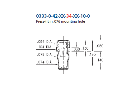 0333 - Receptacle | Mill-Max Mfg. Corp.