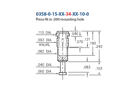 0358 - Receptacle | Mill-Max Mfg. Corp.