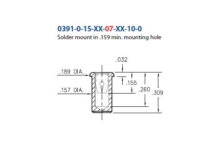 0391 - Receptacle | Mill-Max Mfg. Corp.