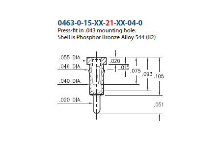0463 - Receptacle | Mill-Max Mfg. Corp.