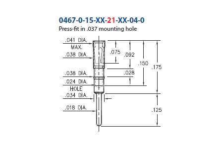 0467 - Receptacle | Mill-Max Mfg. Corp.