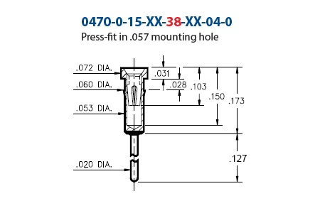 0470 - Receptacle | Mill-Max Mfg. Corp.