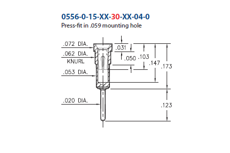 0556 - Receptacle | Mill-Max Mfg. Corp.