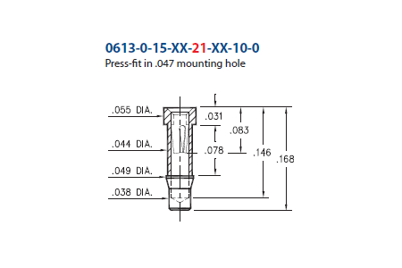 0613 - Receptacle | Mill-Max Mfg. Corp.