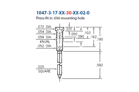 1047 - Receptacle | Mill-Max Mfg. Corp.