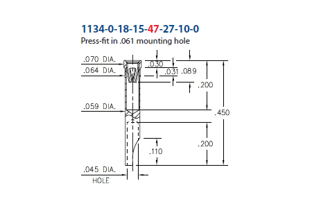 1134 - Receptacle | Mill-Max Mfg. Corp.
