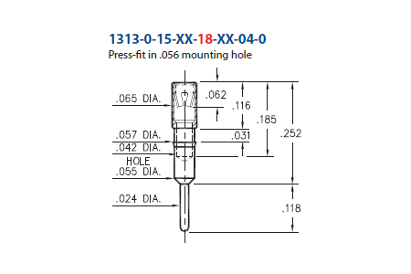 1313 - Receptacle | Mill-Max Mfg. Corp.
