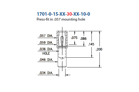 1701 - Receptacle | Mill-Max Mfg. Corp.