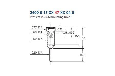 2400 - Receptacle | Mill-Max Mfg. Corp.