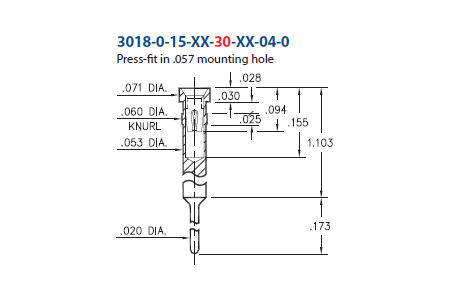 3018 - Receptacle | Mill-Max Mfg. Corp.