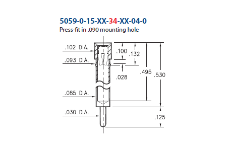 5059 - Receptacle | Mill-Max Mfg. Corp.