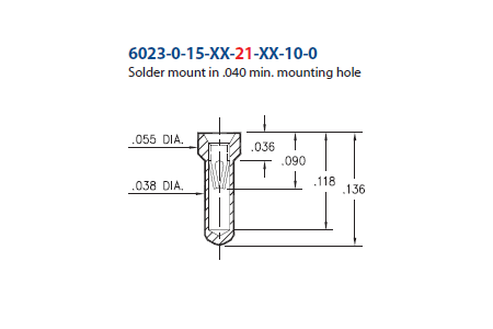 6023 - Receptacle | Mill-Max Mfg. Corp.