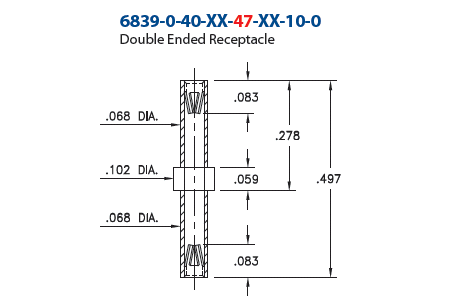 6839 - Receptacle | Mill-Max Mfg. Corp.