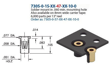 7305 - Receptacle | Mill-Max Mfg. Corp.