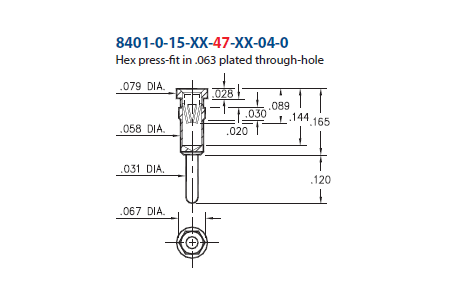 8401 - Receptacle | Mill-Max Mfg. Corp.