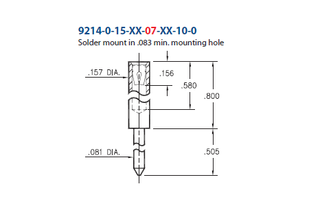 9214 - Receptacle | Mill-Max Mfg. Corp.