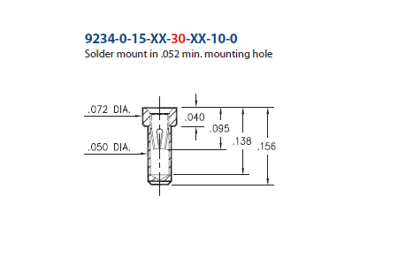 9234 - Receptacle | Mill-Max Mfg. Corp.