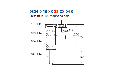 9324 - Receptacle | Mill-Max Mfg. Corp.