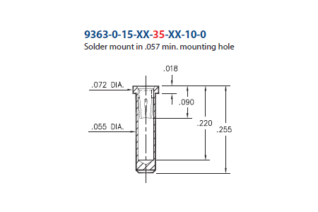 9363 - Receptacle | Mill-Max Mfg. Corp.